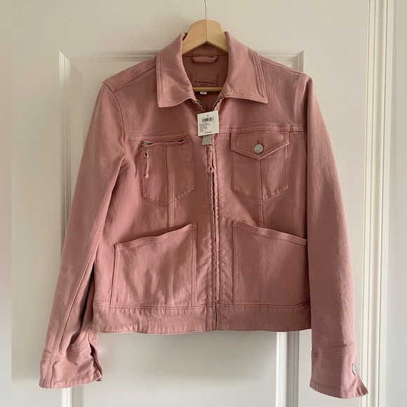 Club Monaco | Jackets & Coats | Club Monaco Tea Dyed Zip Front Trucker ...